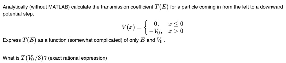 Solved Analytically (without MATLAB) calculate the | Chegg.com