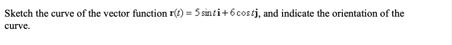 Solved Sketch the curve of the vector function | Chegg.com