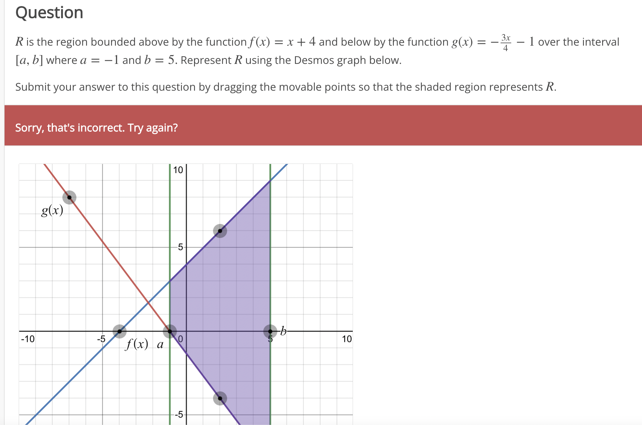 Solved R is the region bounded above by the function | Chegg.com