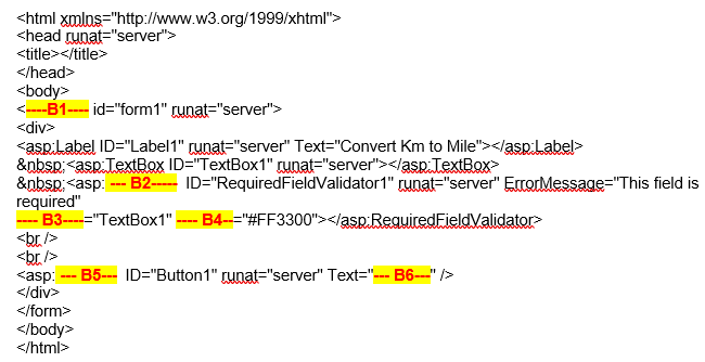 Solved (a) Using Validation controls in asp.net, the user | Chegg.com