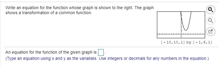 Solved Write an equation for the function whose graph is | Chegg.com