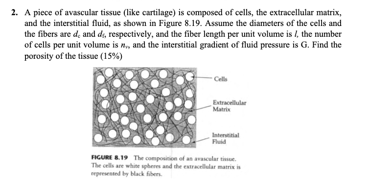Solved 2. A piece of avascular tissue (like cartilage) is | Chegg.com