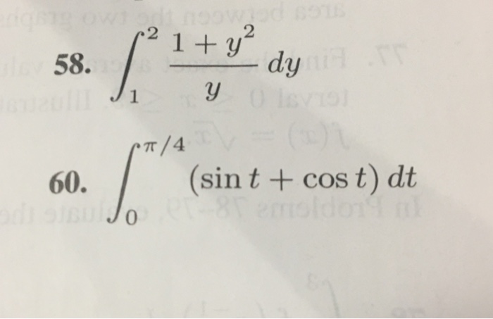 Solved Evaluate the definite integrals (as in ln(3pi)), | Chegg.com
