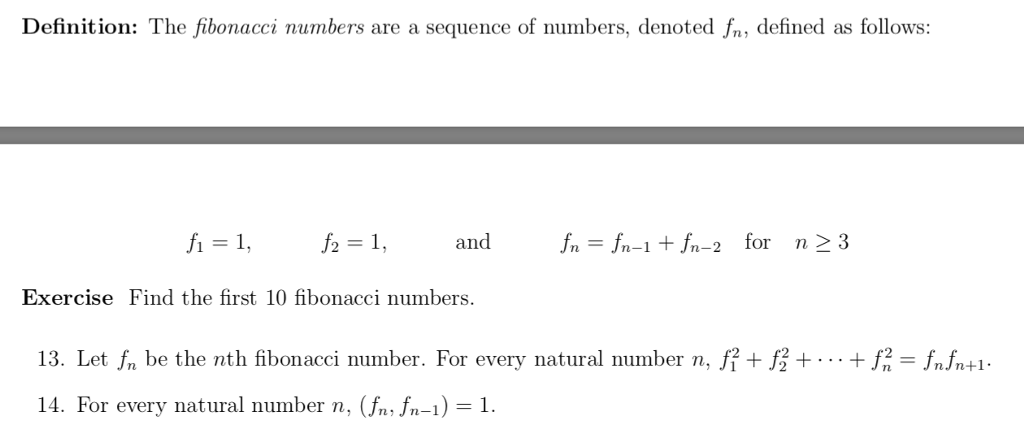 Solved Definition: The fibonacci numbers are a sequence of | Chegg.com