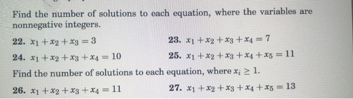 Solved Find the number of solutions to each equation, where | Chegg.com Solved Find the number of solutions to each equation, where | Chegg.com