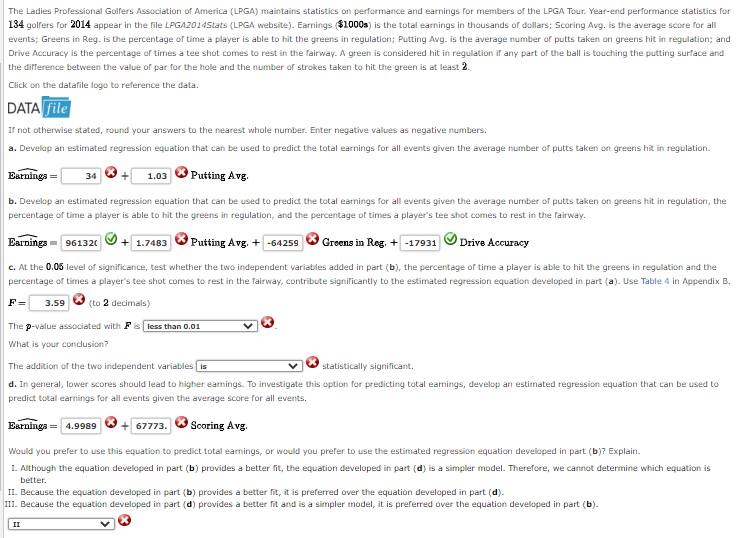 The Ladies Professional Golfers Association of | Chegg.com