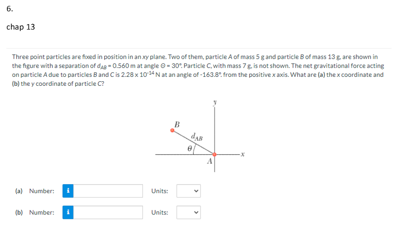 Solved 6. chap 13 Three point particles are fixed in | Chegg.com