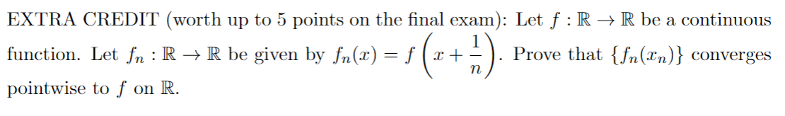 Solved EXTRA CREDIT (worth up to 5 points on the final | Chegg.com