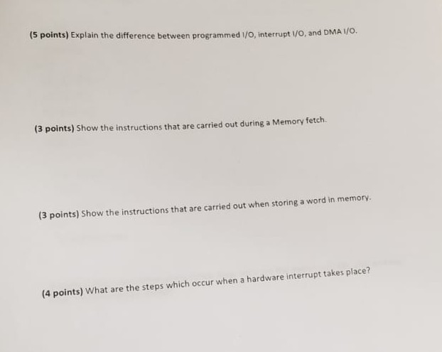 Solved (5 points) Explain the difference between programmed | Chegg.com