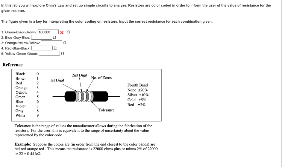 Solved In this lab you will explore Ohm's Law and set up | Chegg.com