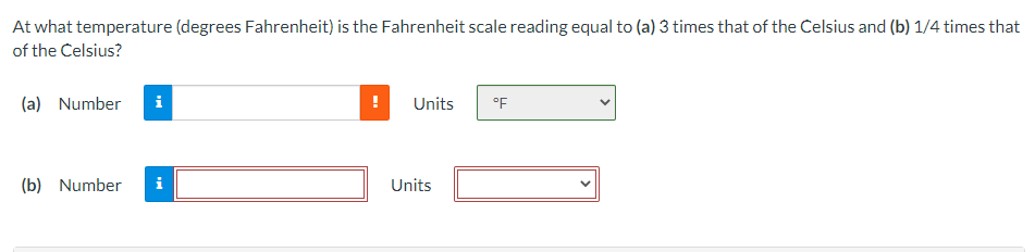 Solved At what temperature (degrees Fahrenheit) is the | Chegg.com