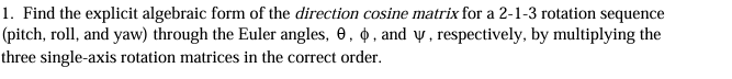 Solved Find the explicit algebraic form of the direction | Chegg.com
