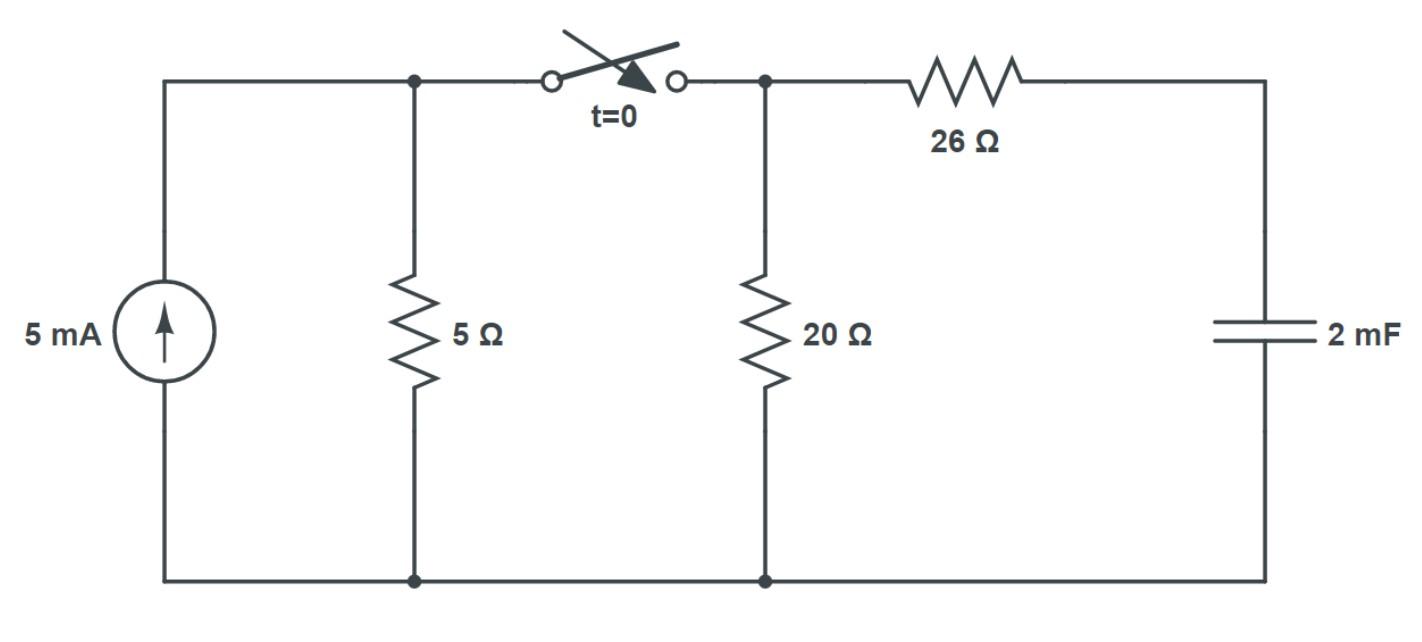 Solved Find the capacitor's absorbed power for t > 0 | Chegg.com