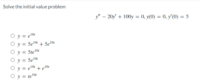 Solved Solve the initial value problem | Chegg.com