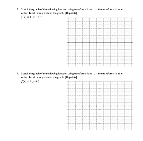 Solved 3. Sketch the graph of the following function using | Chegg.com