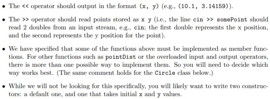 Point2d Class First Program Point2d Class Class Represents Points 2 D Space Following Two