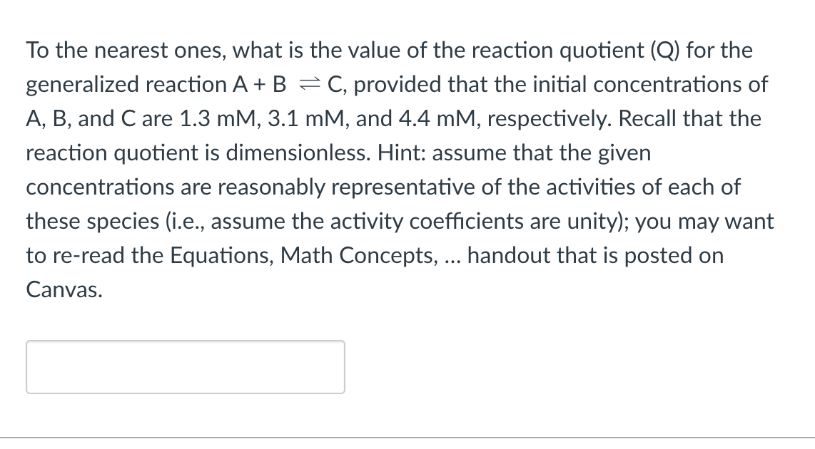 Solved To the nearest ones, what is the value of the | Chegg.com