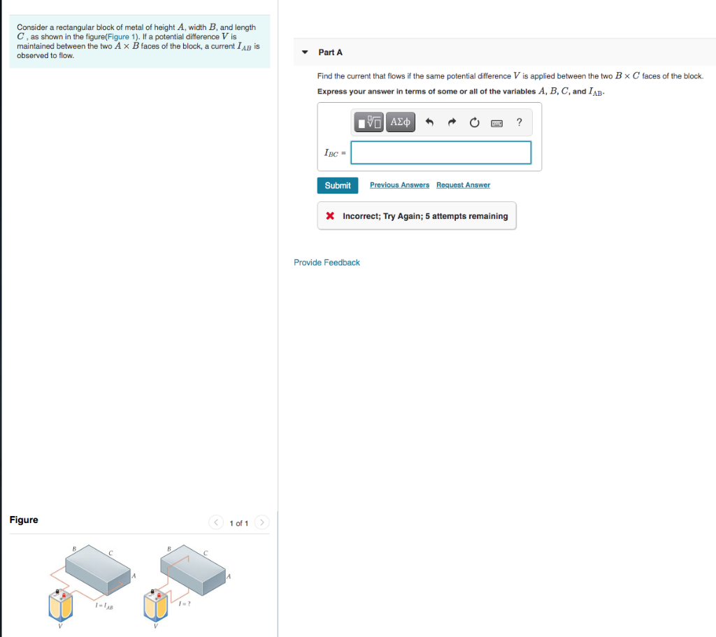 Solved Consider a rectangular block of metal of height A, | Chegg.com