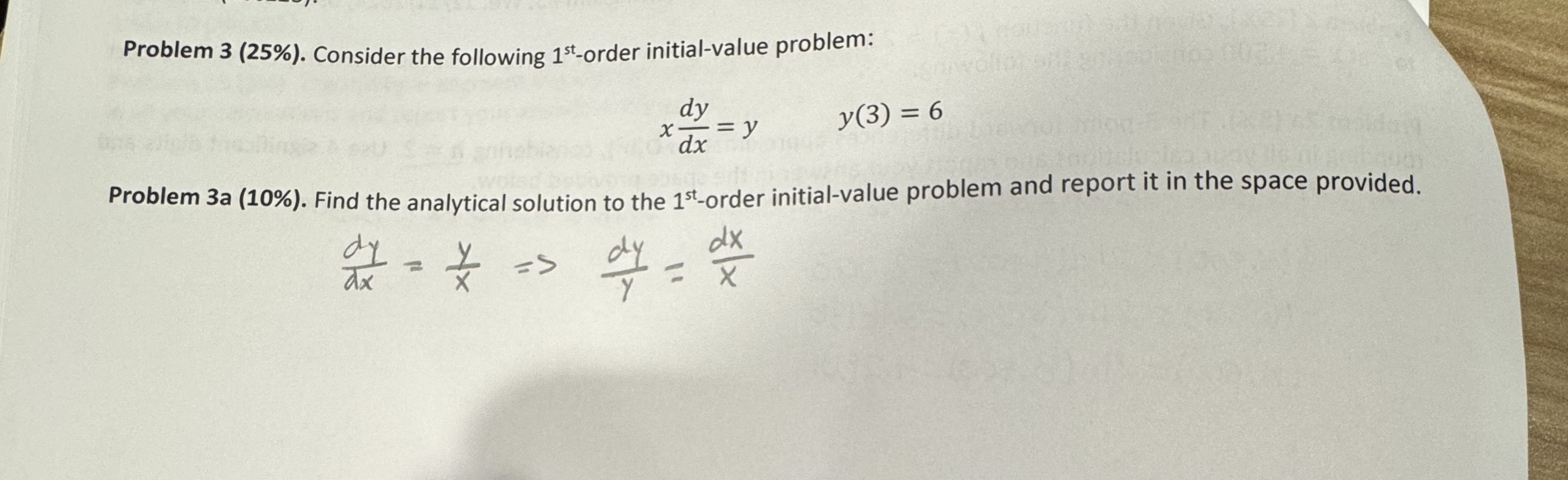 Solved Consider the following 1st- ﻿order initial-value | Chegg.com