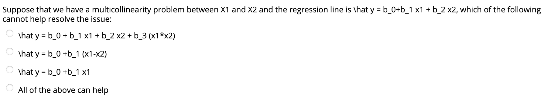 Solved Suppose that we have a multicollinearity problem | Chegg.com