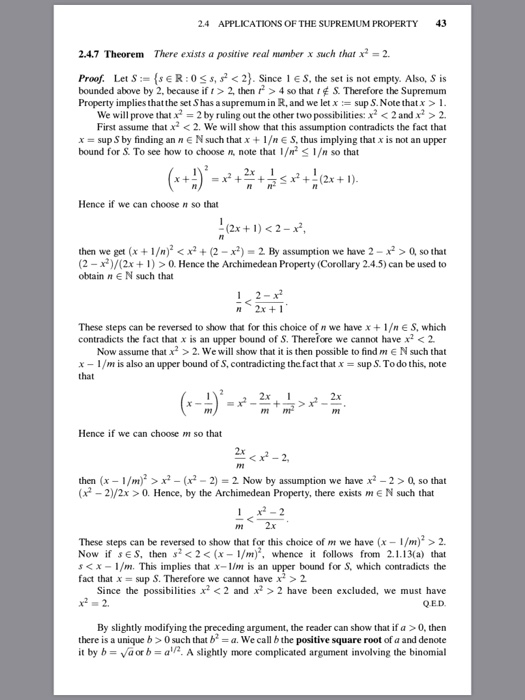 Solved Modify the argument in Theorem 2.4.7 to show that if | Chegg.com