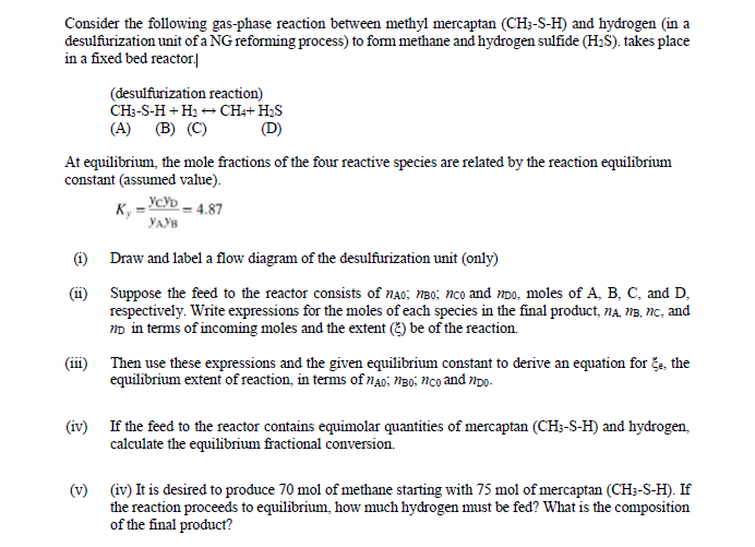 Solved Consider the following gas-phase reaction between | Chegg.com
