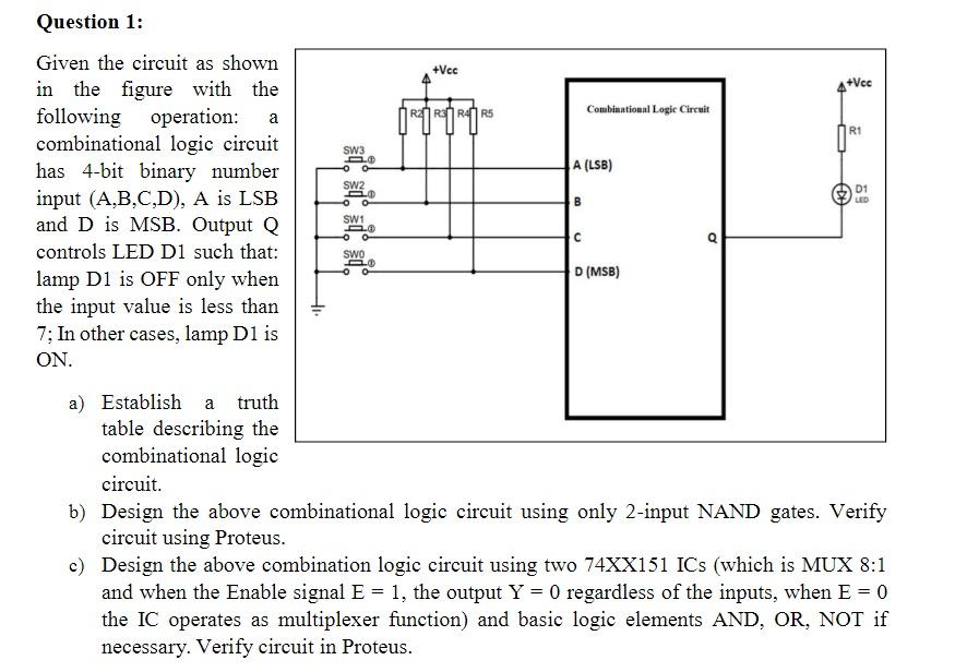 Solved Given the circuit as shown in the figure with the | Chegg.com