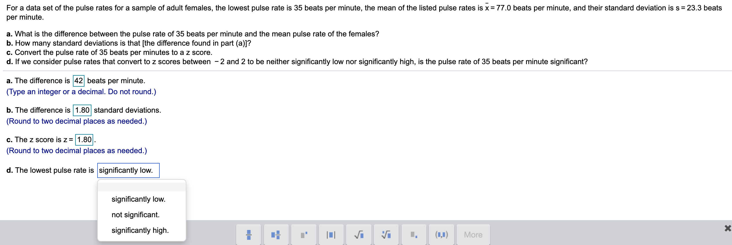 solved-for-a-data-set-of-the-pulse-rates-for-a-sample-of-chegg