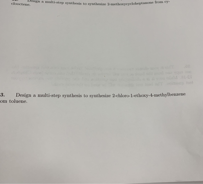 Solved Design a multi-step synthesis to synthesize | Chegg.com