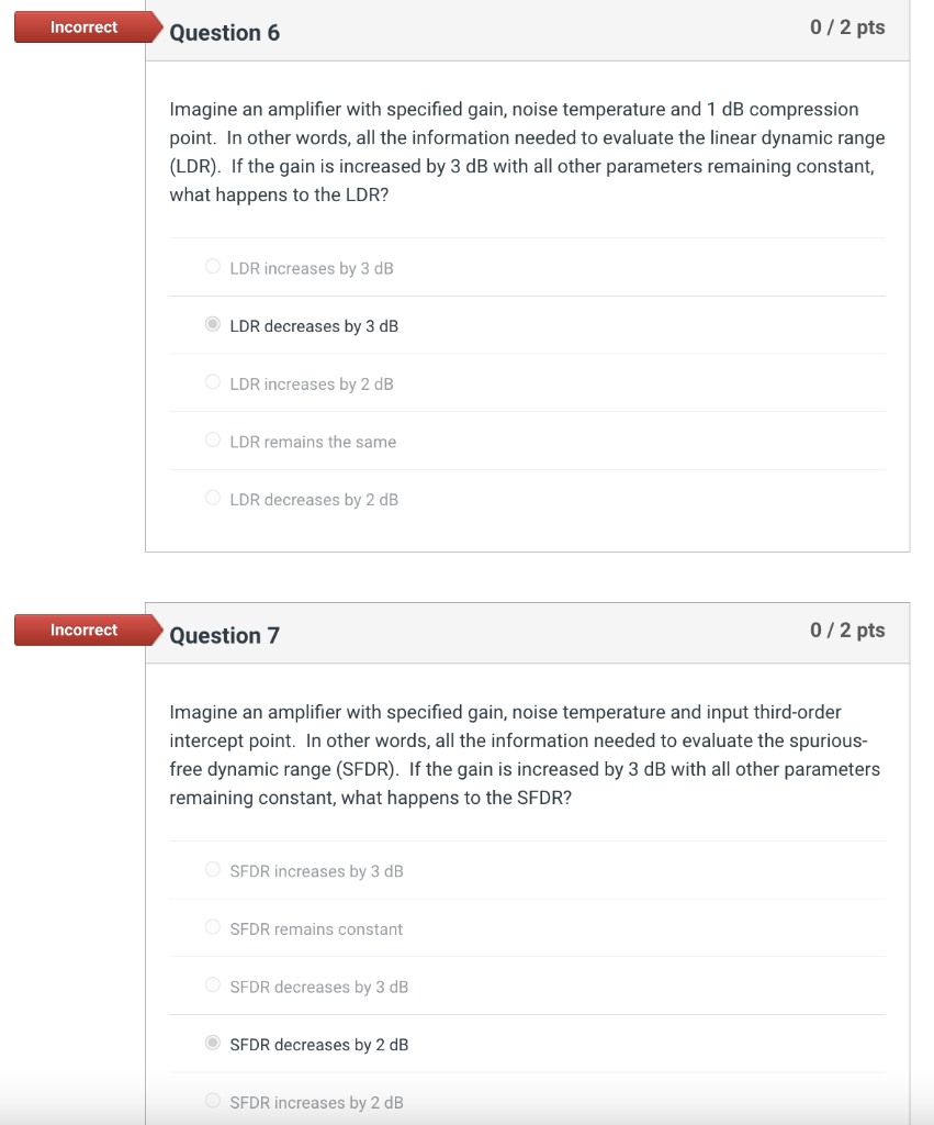 Solved Imagine an amplifier with specified gain, noise | Chegg.com
