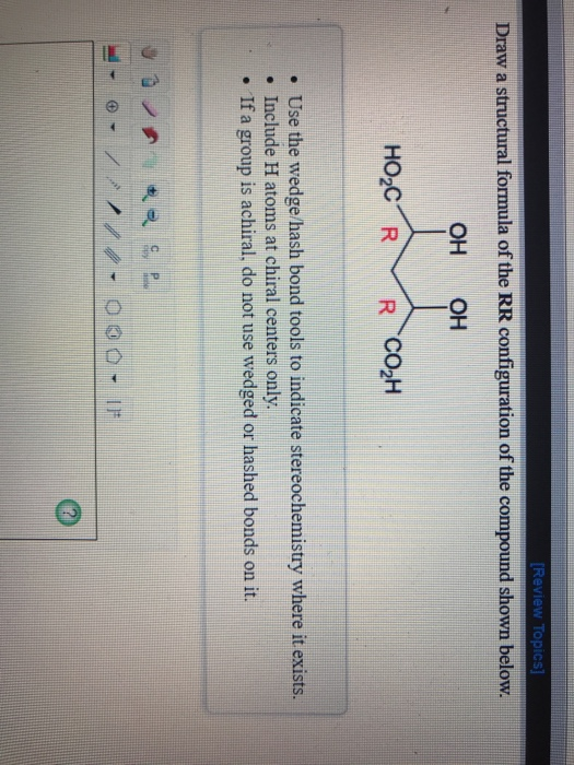 Solved Review Topics] Draw a structural formula of the RR | Chegg.com