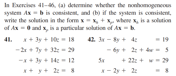 Solved In Exercises 41-46, (a) determine whether the | Chegg.com