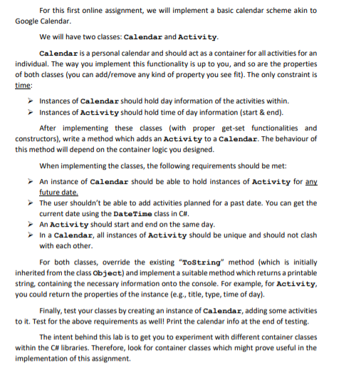 Solved Use ONLY C# & Visual Studio!! Also I'm posting this | Chegg.com