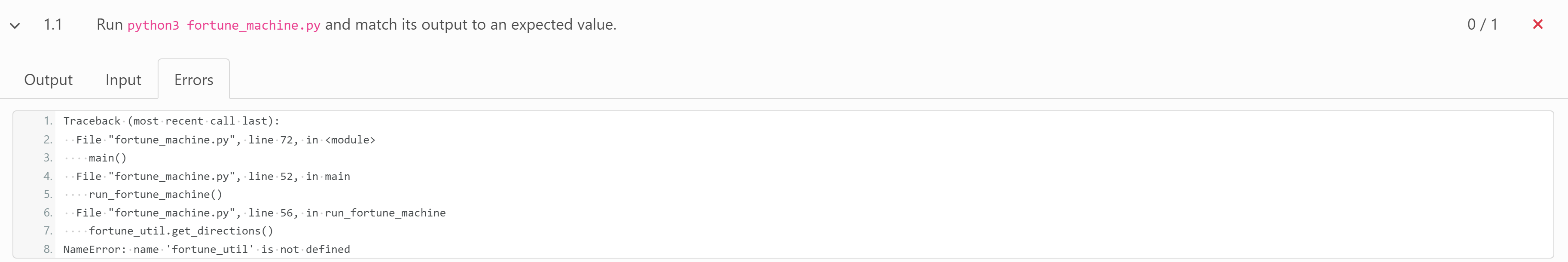 I'm sure is a simple fix but im getting an error | Chegg.com