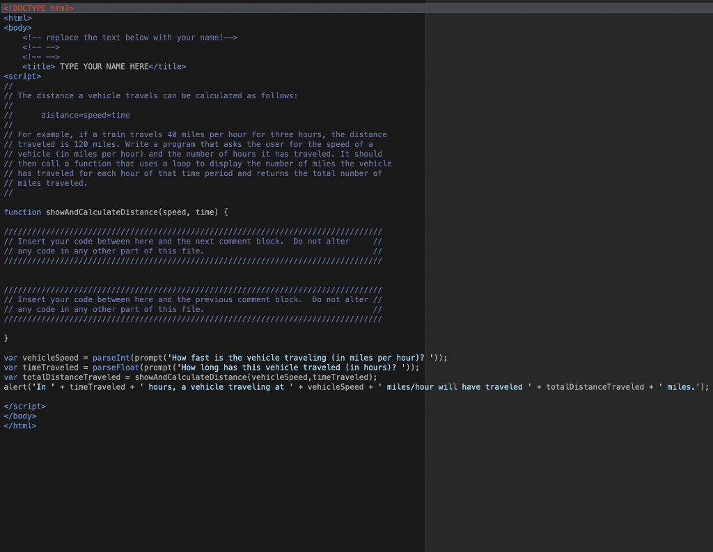 Solved The distance a vehicle travels can be calculated as | Chegg.com