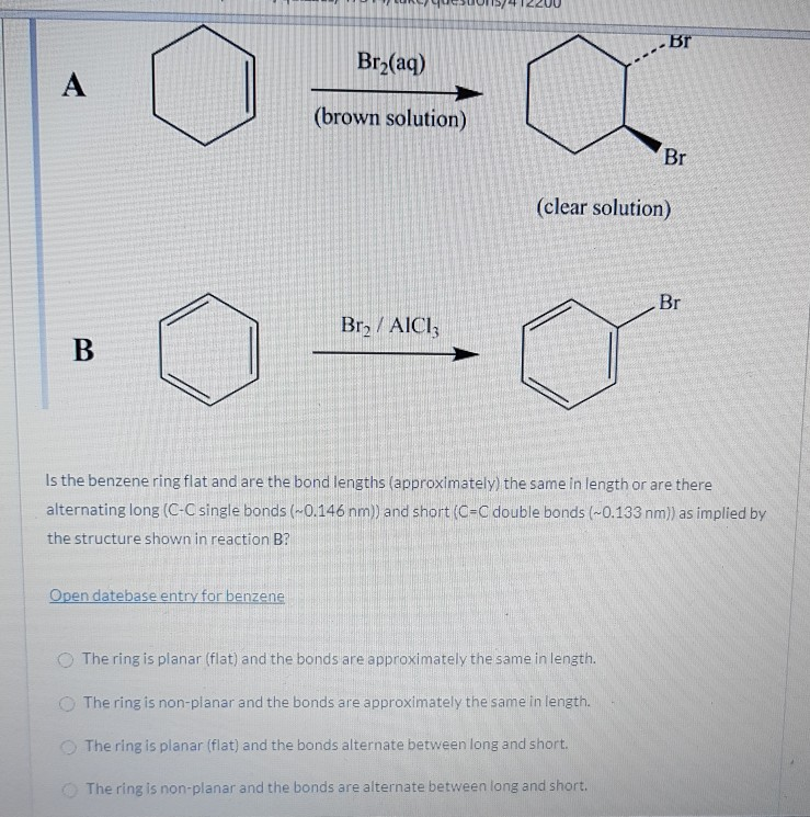 Solved . Br Br2(aq) (brown solution) Br (clear solution) Br2 | Chegg.com
