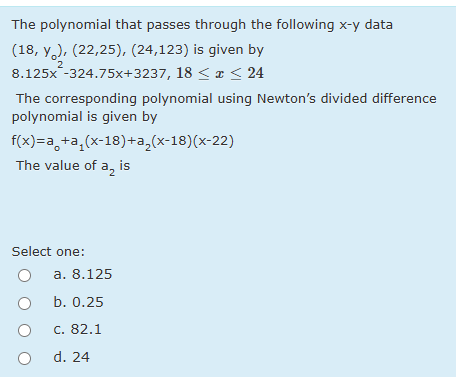 Solved code class="asciimath">The polynomial that passes | Chegg.com