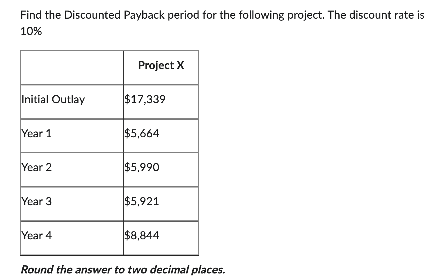 Solved Find the profitability index (PI) for the following | Chegg.com