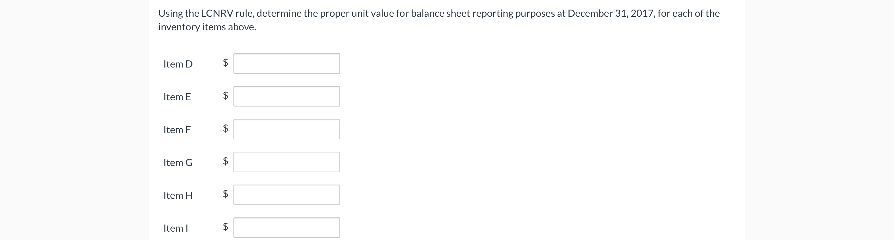 Solved Sheridan Company uses the LCNRV method, on an | Chegg.com