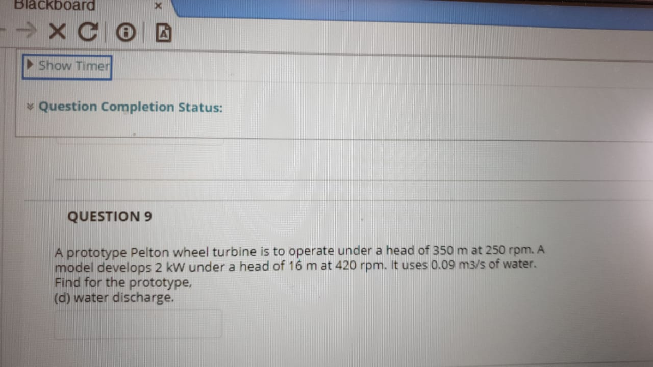Solved Blackboard -XC 0 Show Timer Question Completion | Chegg.com