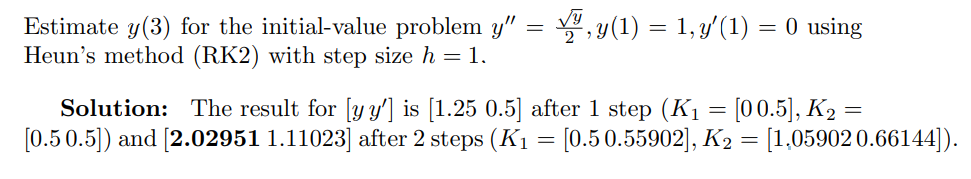 Solved = = = Estimate y(3) for the initial-value problem y" | Chegg.com