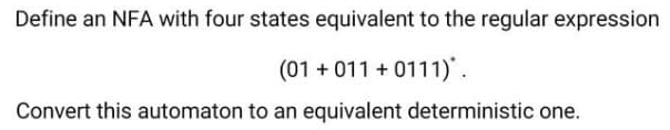 Solved Automata Theory and Formal Languages NFA - | Chegg.com