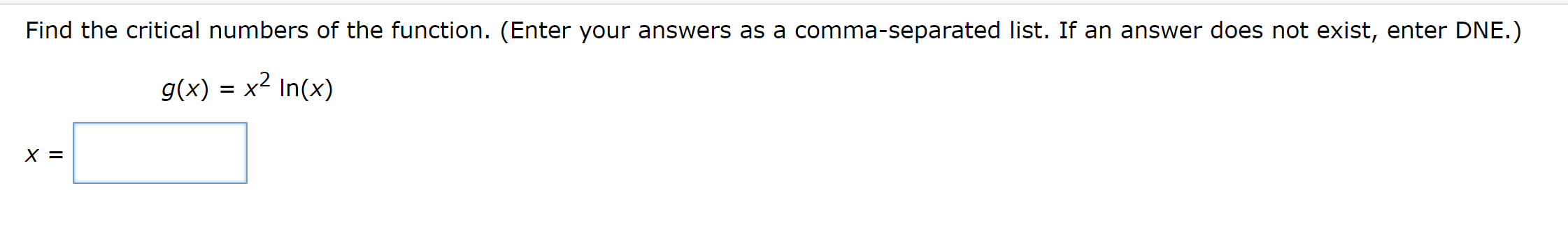 Solved Find the critical numbers of the function. (Enter | Chegg.com