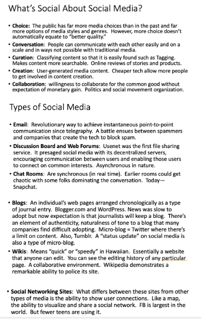 Solved Social Media Defined Social media have altered the | Chegg.com