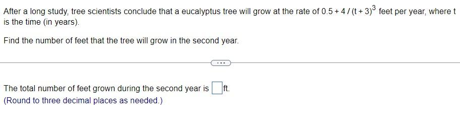 Solved After a long study, tree scientists conclude that a | Chegg.com