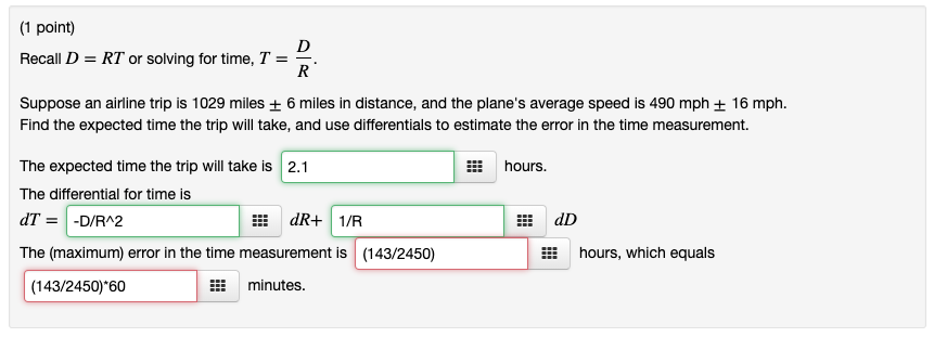 Solved Recall D=RTD=RT or solving for time, T=DRT=DR. | Chegg.com