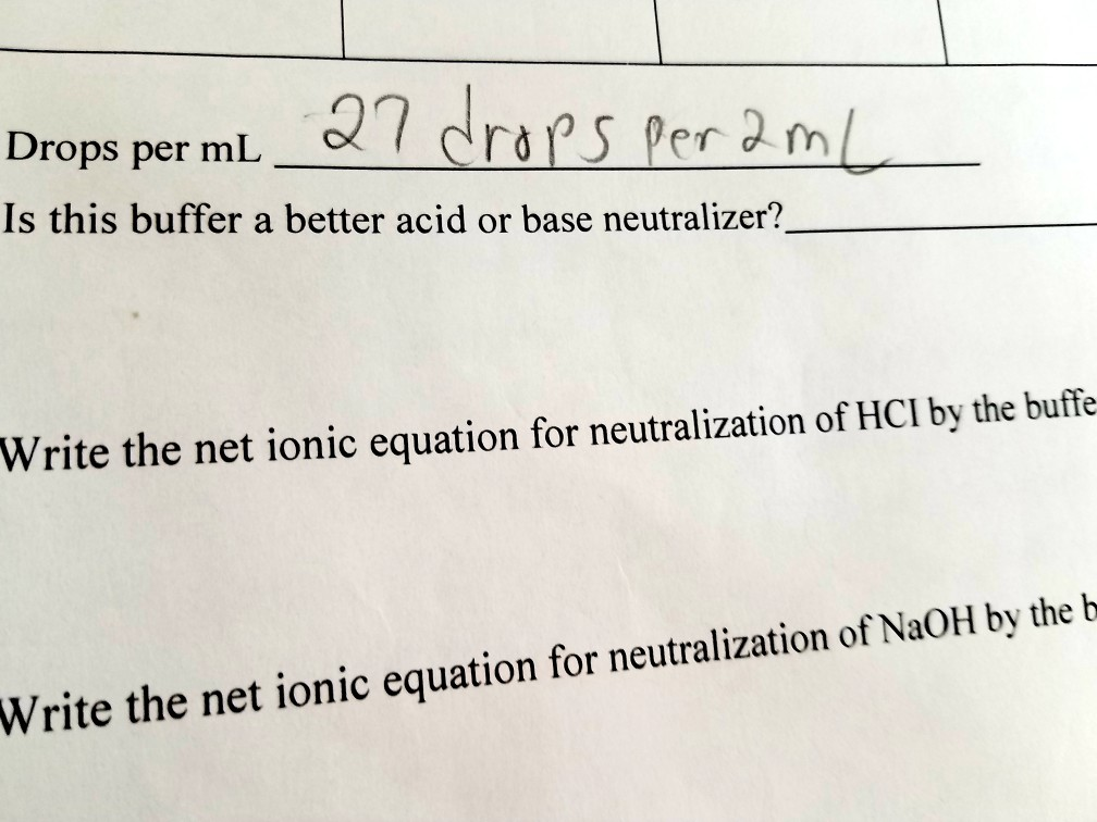 Experiment 32: Buffers Circle assigned pH Buffer | Chegg.com