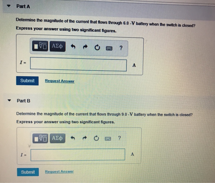 Solved Two batteries and three resistors are connected as | Chegg.com