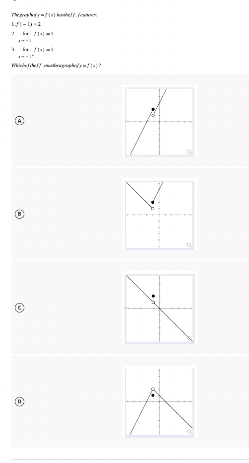 Solved Thegraphof y=f(x) hasthef f.features: 1. f(−1)=2 2. | Chegg.com