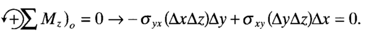 Solved Show that σyx = σxy for stress using positive sign | Chegg.com